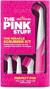 The Pink Stuff Sonic Scrubber Kit for Miracle Cleaning Paste - Electric ...