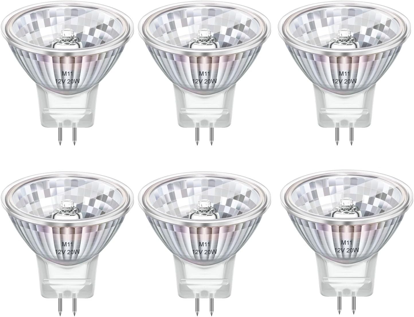 VINBE MR11 Halogen Light Bulbs, 20W 12V MR11 GU4 Halogen Spot Bulbs ...