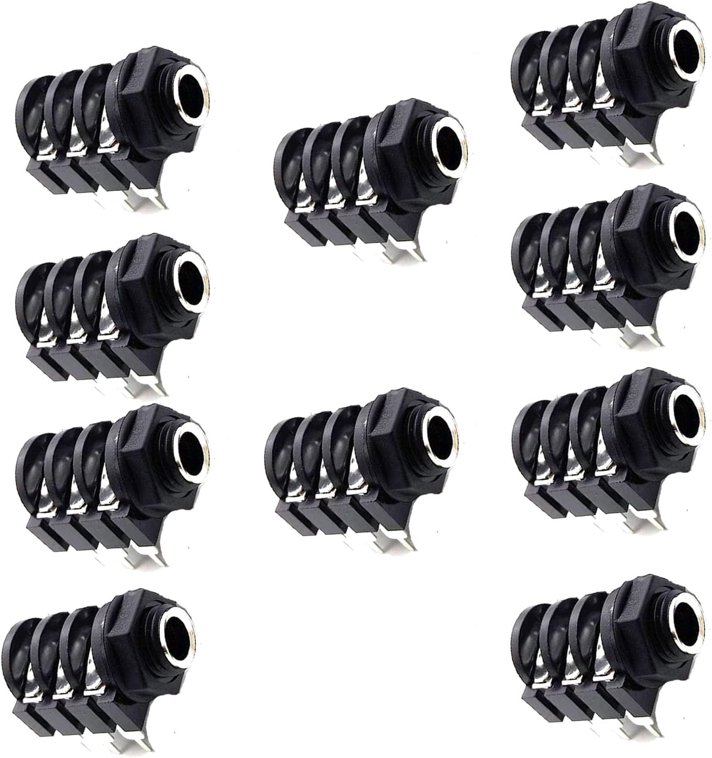 Amazon.com: 6.35mm Mono Female Jack PCB Panel Mount Microphone Socket 1 ...