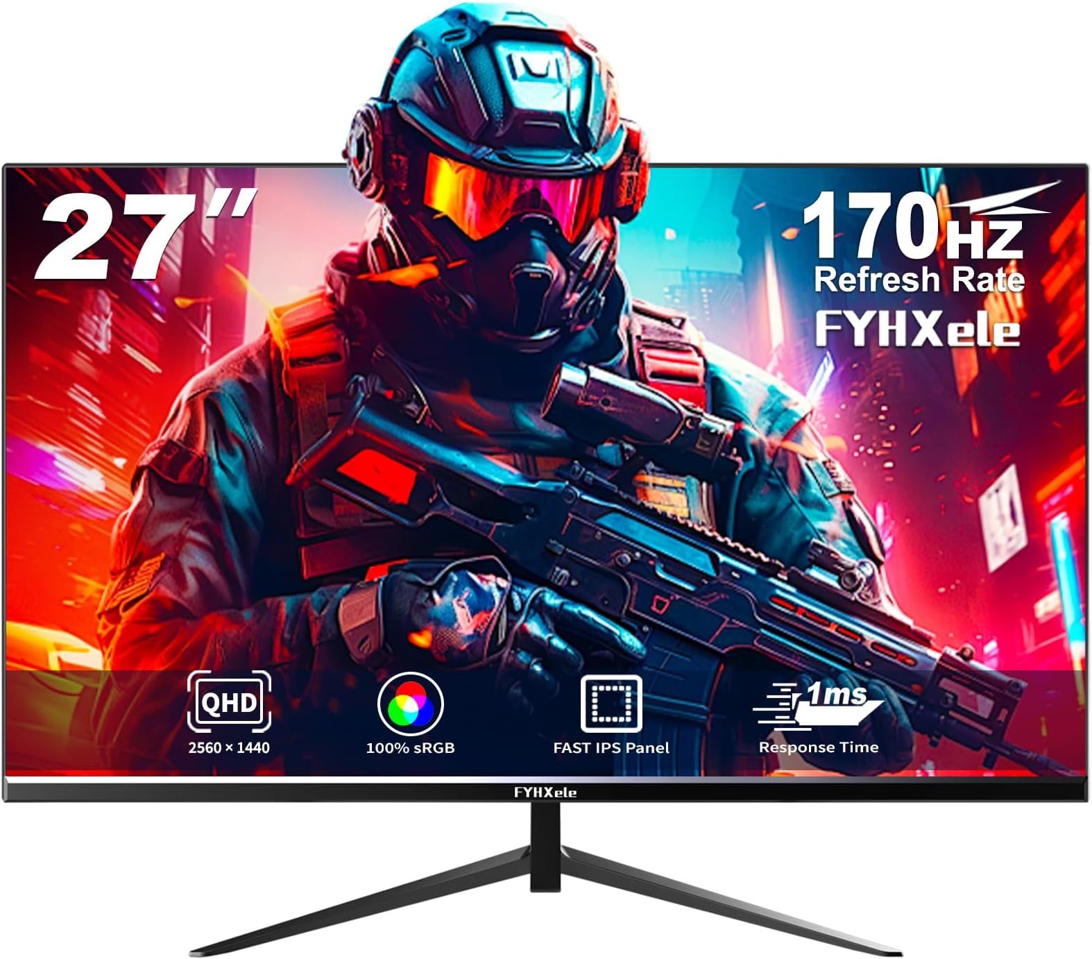 Amazon.com: KTC 27” Gaming Monitor 180Hz QHD(2560× 1440p), 1MS,Fast IPS ...