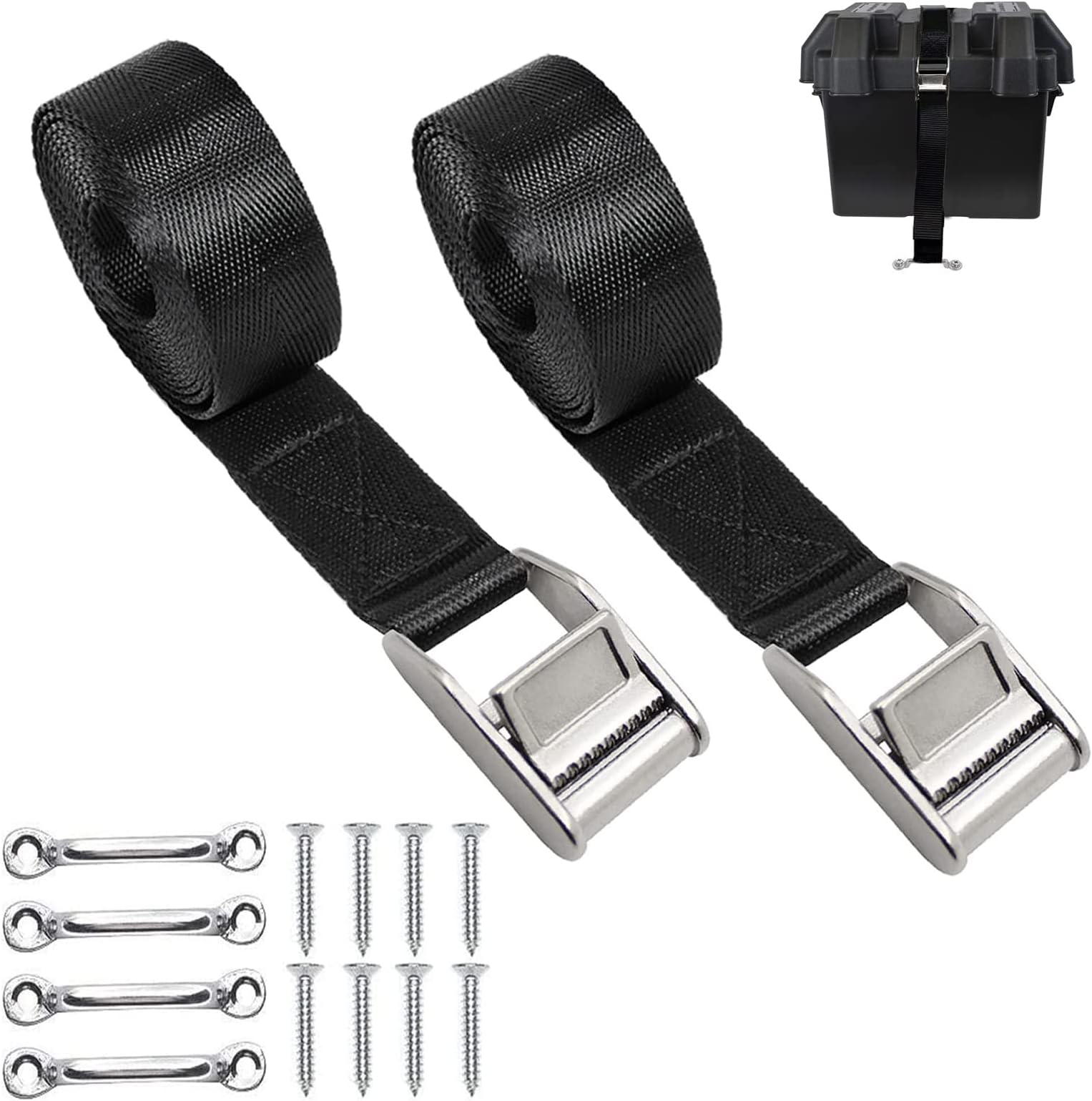 Amazon.com: Marine Cooler Tie Down Kit, Heavy Duty Stainless Steel ...