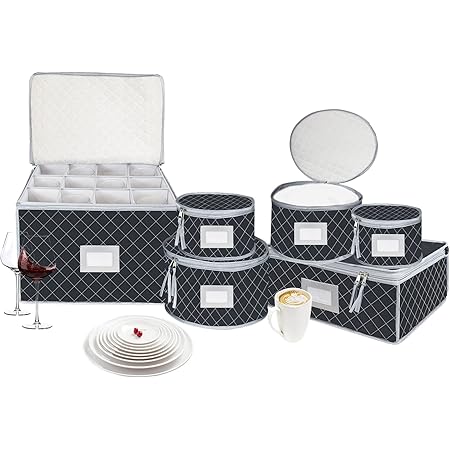 Amazon.com: Woffit China Storage Containers - 6 Pack, Quilted ...