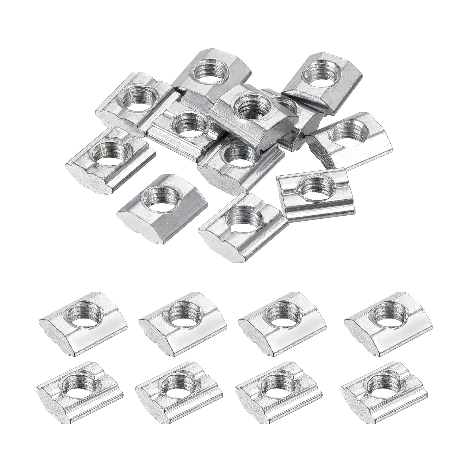 uxcell 12Pcs M5 T Nut Tee Sliding Slot Nuts, T-Slot Nut Hammer Nut ...