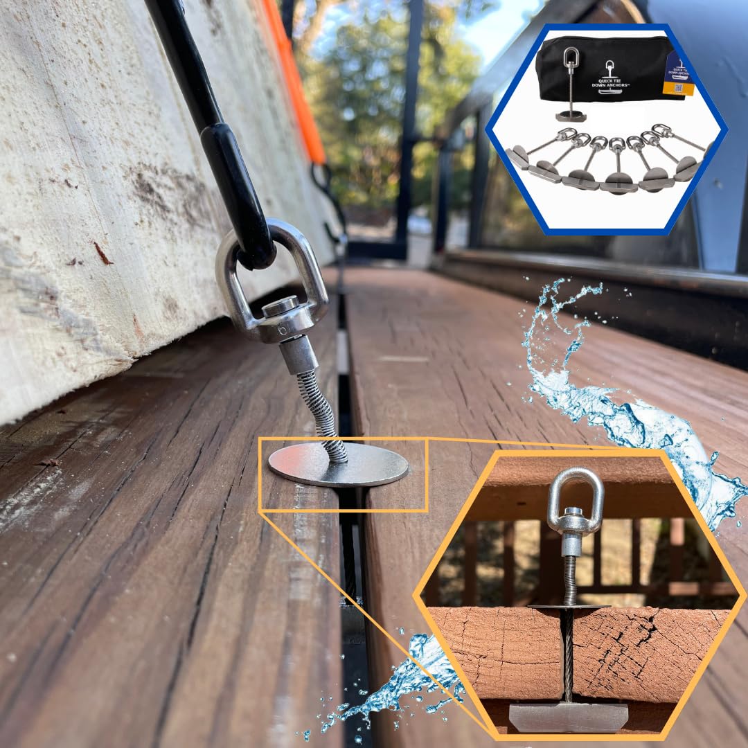 Snapklik.com : QUICK TIE DOWN ANCHORS 8pcs Trailer, Deck Or Dock ...