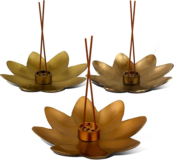Amazon.com: Raajsee Incense Holder, Set of 3 Flower Incense Burner ...