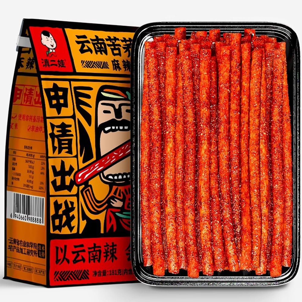 Amazon.com : Latiao 12 Packs Chinese Snacks Individually Wrapped latio ...