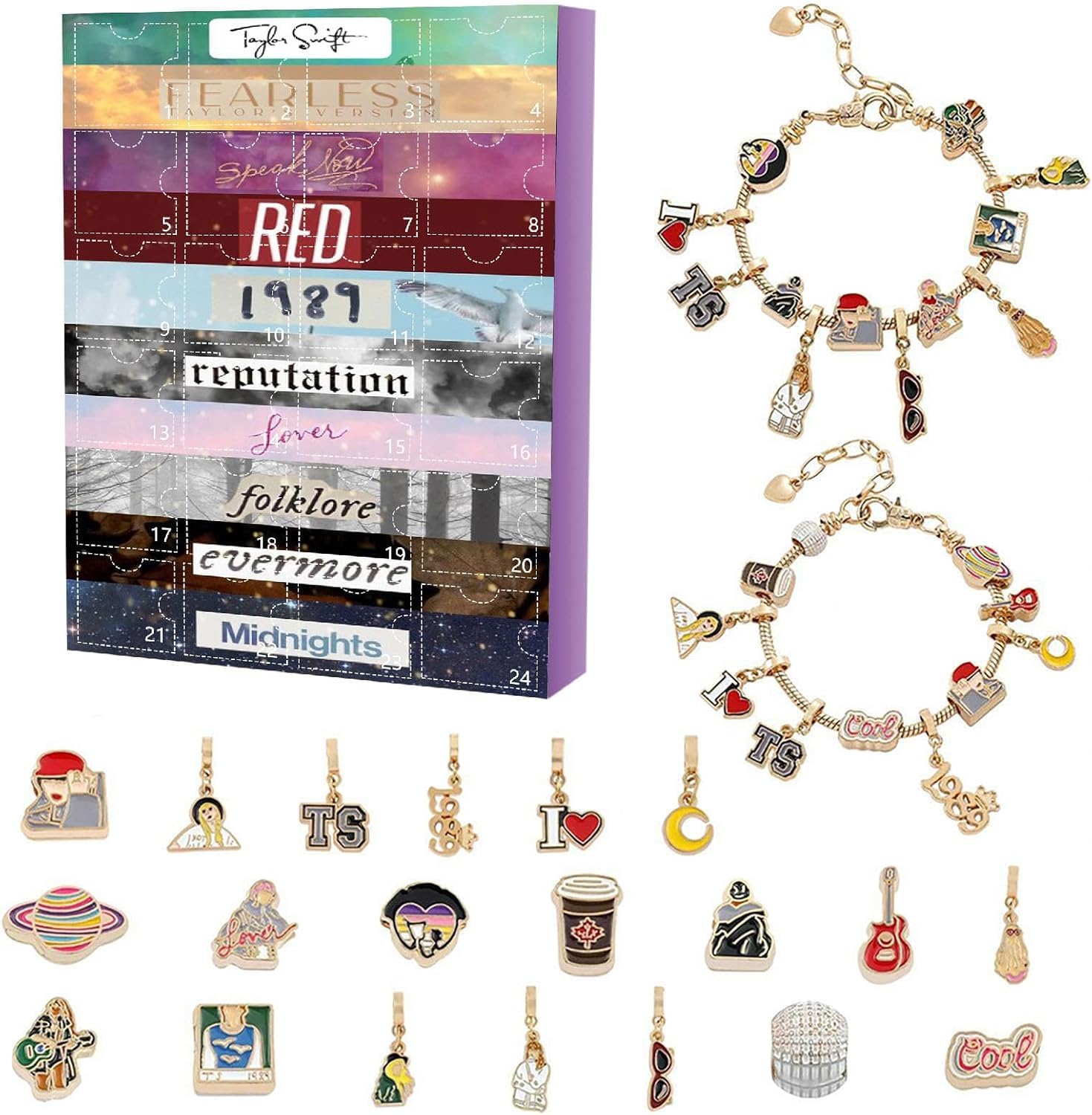 Music Lover Christmas Advent Calendar Acrylic Decoration 2024 for Girls ...