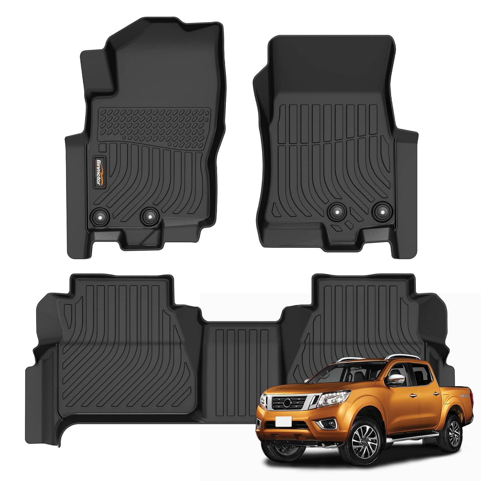 Snapklik.com : Binmotor-All Weather Floor Mats For Nissan Frontier Crew ...
