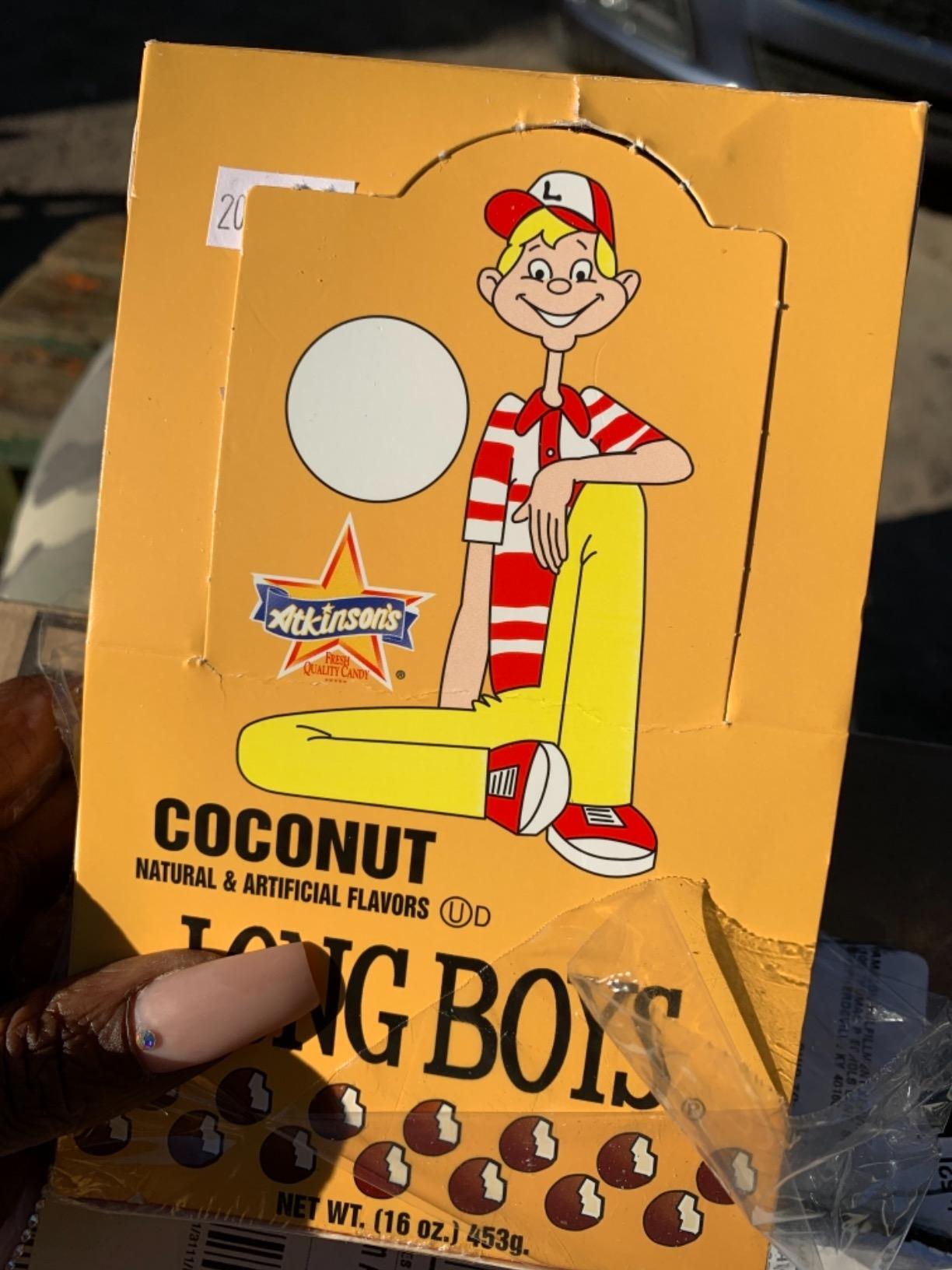 Amazon.com : Atkinsons Coconut Long Boys 1lb 48 PCS : Taffy Candy ...