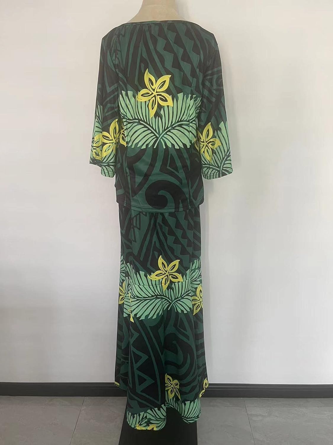 Puletasi Bat Sleeve Ptaha Polynesian Plus Size Casual Print Dress Top ...