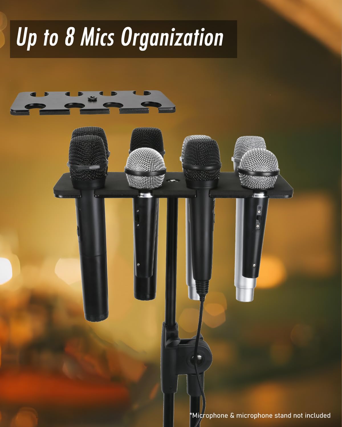 Snapklik.com : Multi Mic Holder For Wired And Wireless Mics, Multiple ...