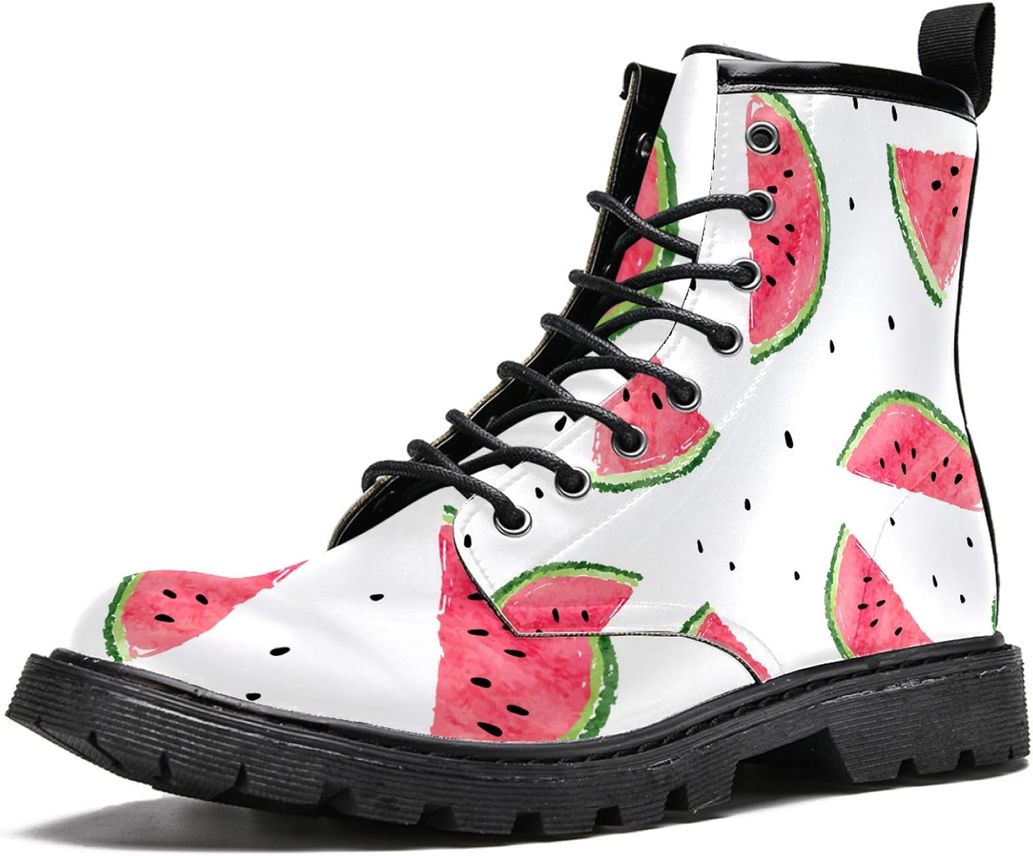 Amazon.com | Girl Ankle Boots Print 9.5 Women's Leather Boots ...