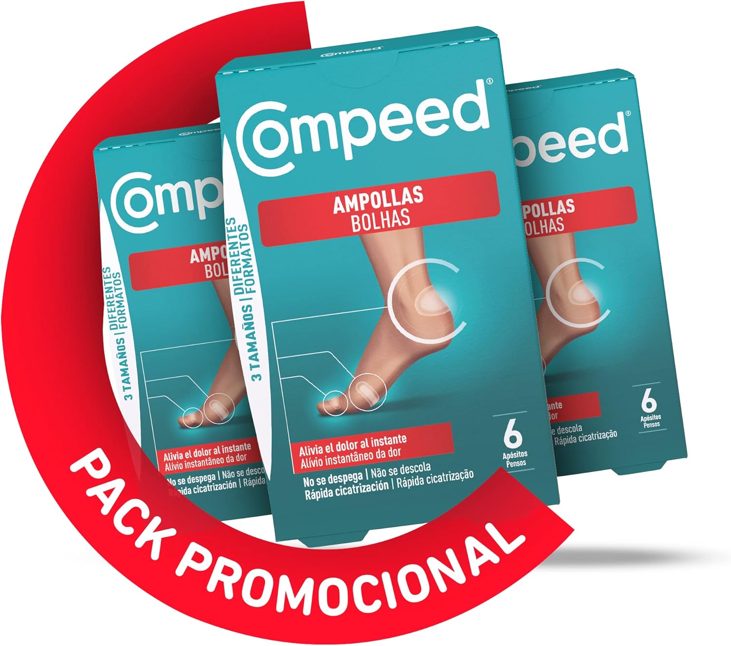 COMPEED Ampollas Surtido, Apósitos Hidrocoloides Contra Rozaduras, Pack ...
