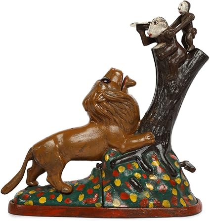 Amazon.com: SafeDeals Antique / Vintage Style Cast Iron Mechanical Lion ...