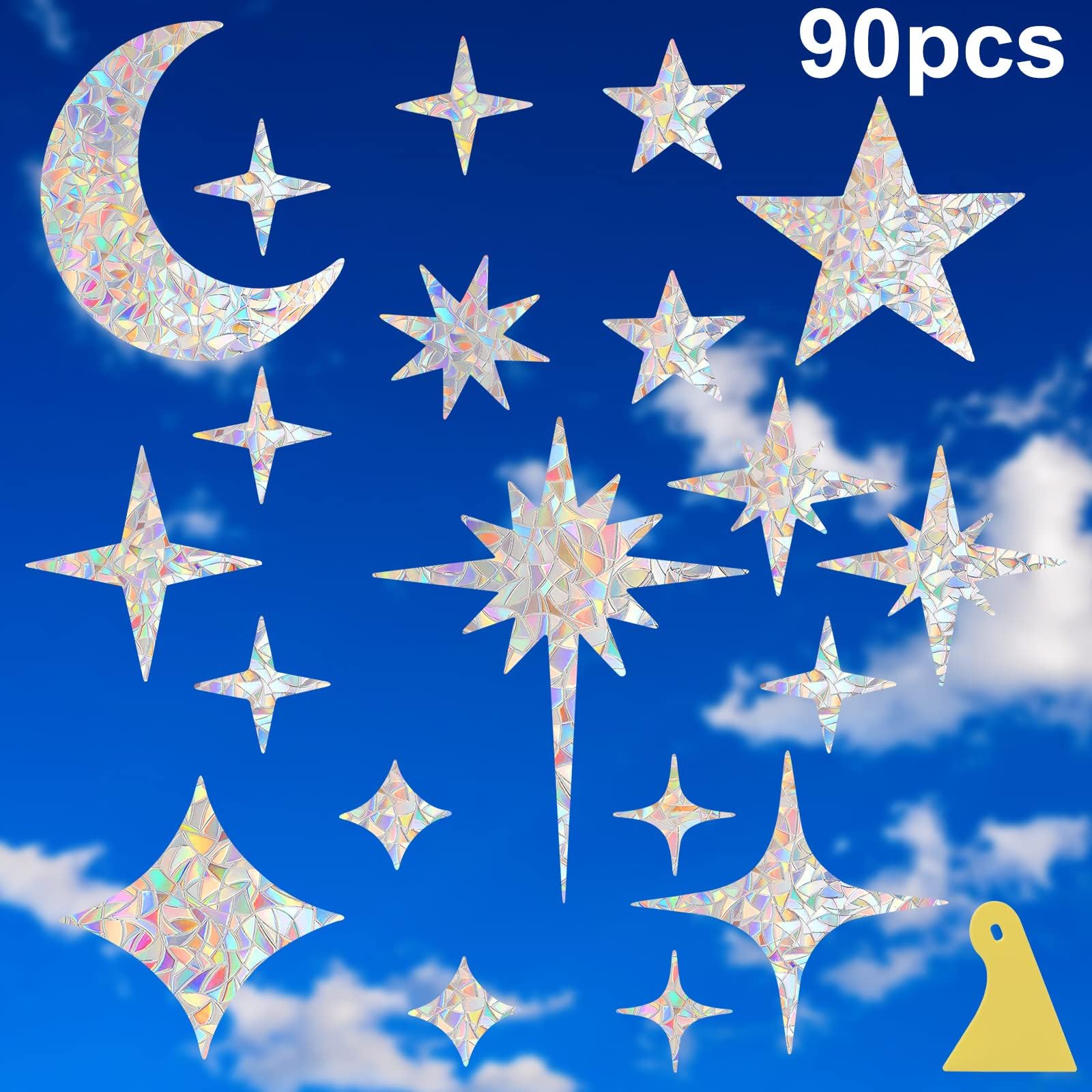 Amazon.com: 32 Pieces Window Strike Prevention Stickers Decals Anti ...