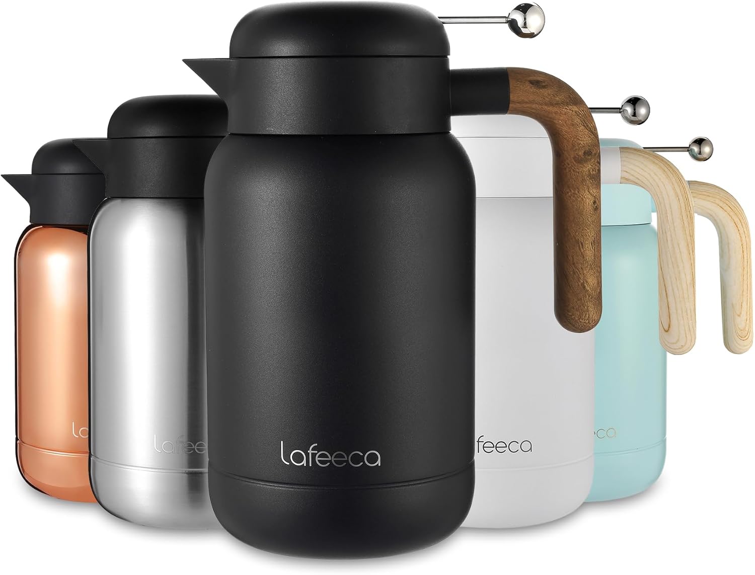 Amazon.com: Lafeeca Thermal Coffee Carafe - Tea Pot for Keeping Hot & Iced Cold - Water Pitcher ...