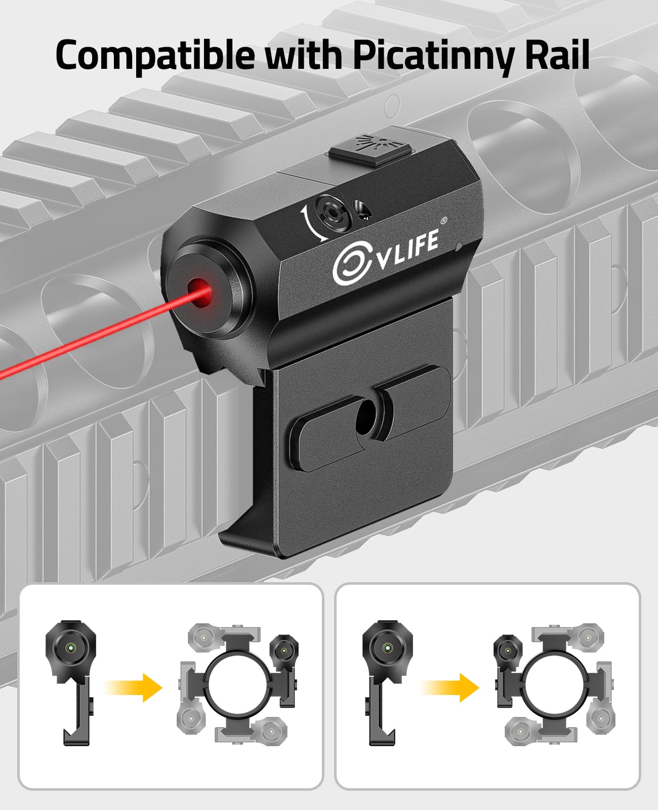 Snapklik.com : CVLIFE Rifle Red Laser Sight Compatible