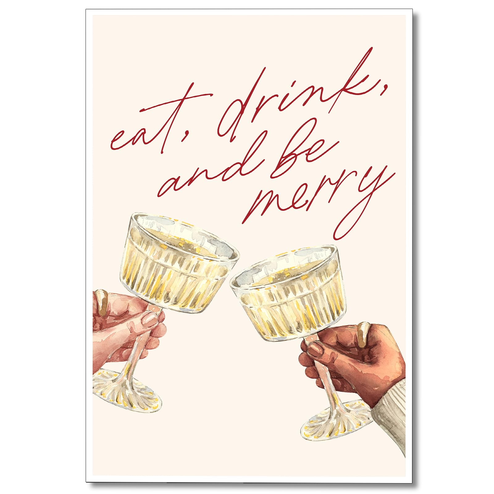 Amazon.com: BTNXWL Classic Merry Cheers Prints Canvas Wall Art ...