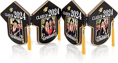 Amazon.com - EVANUUI Class of 2024 Graduation Picture Frame Wooden ...