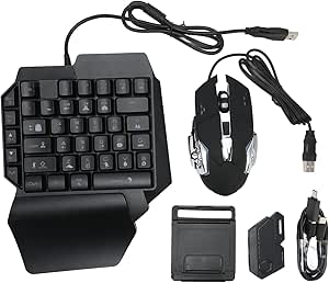 Amazon.com: One Handed RGB Mechanical Gaming Keyboard,35 Keys Portable ...