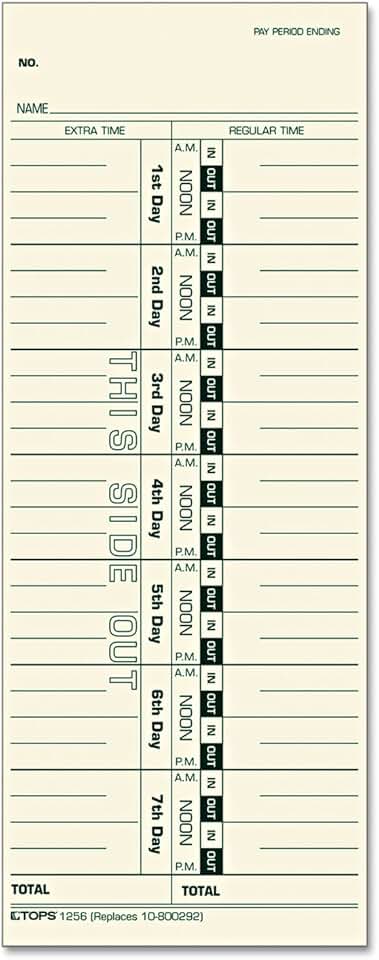 Amazon.com: Time Cards - Time Cards / Time Clocks & Time Cards: Office ...