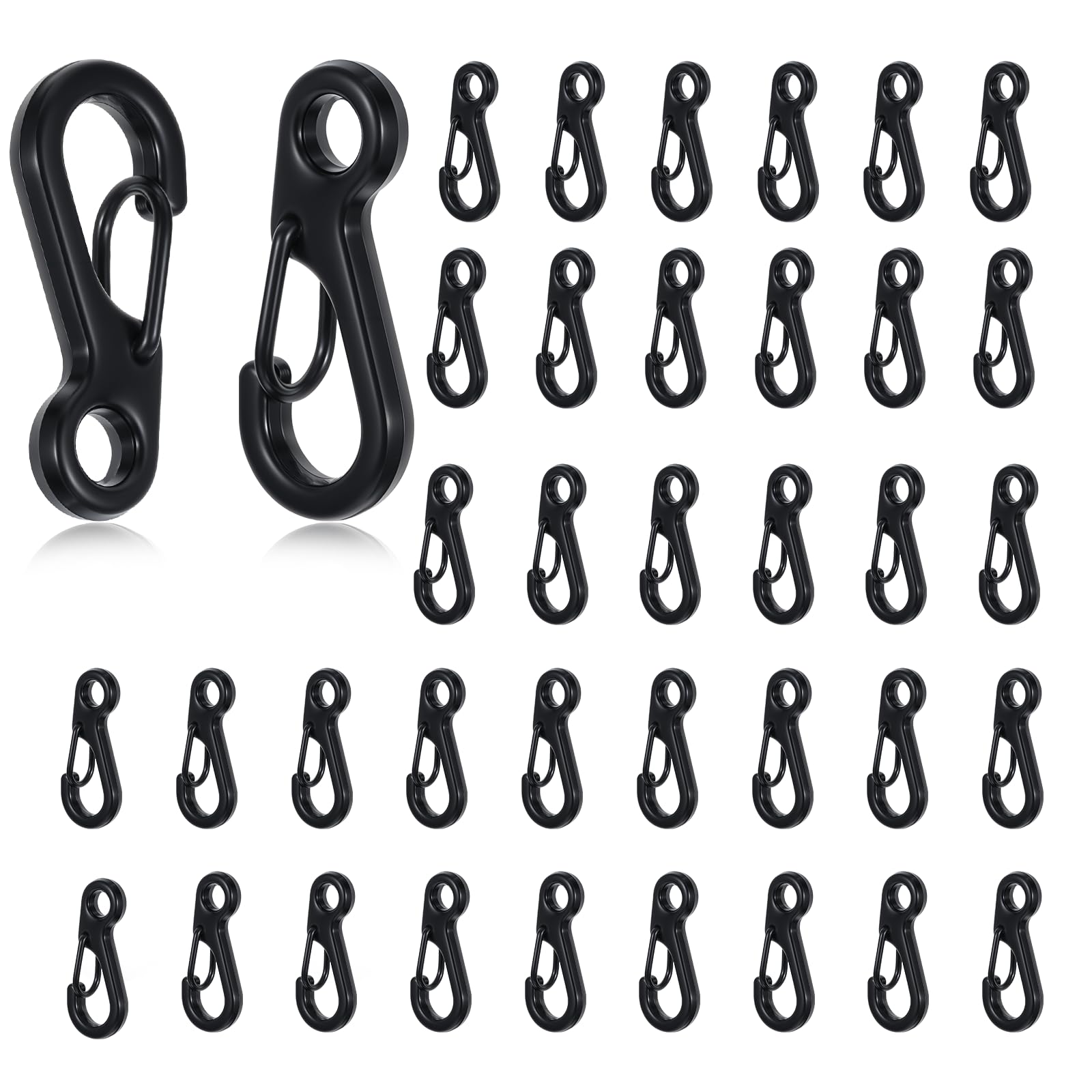 Amazon.com: 36Pcs Mini Carabiner Clip 1 Inch Small Carabiner Clips ...