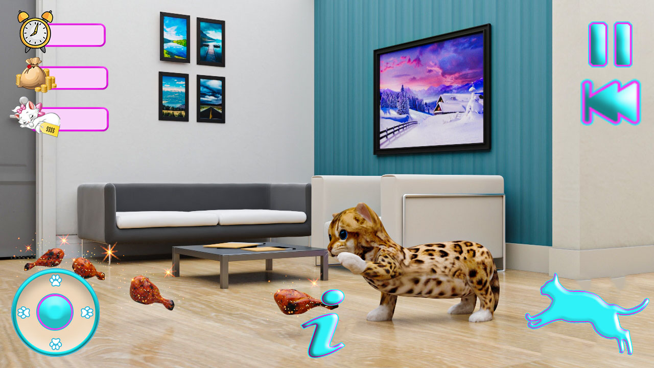 My Cat Simulator Game – Free Cute Virtual Pet Cat Game for Kids - App ...