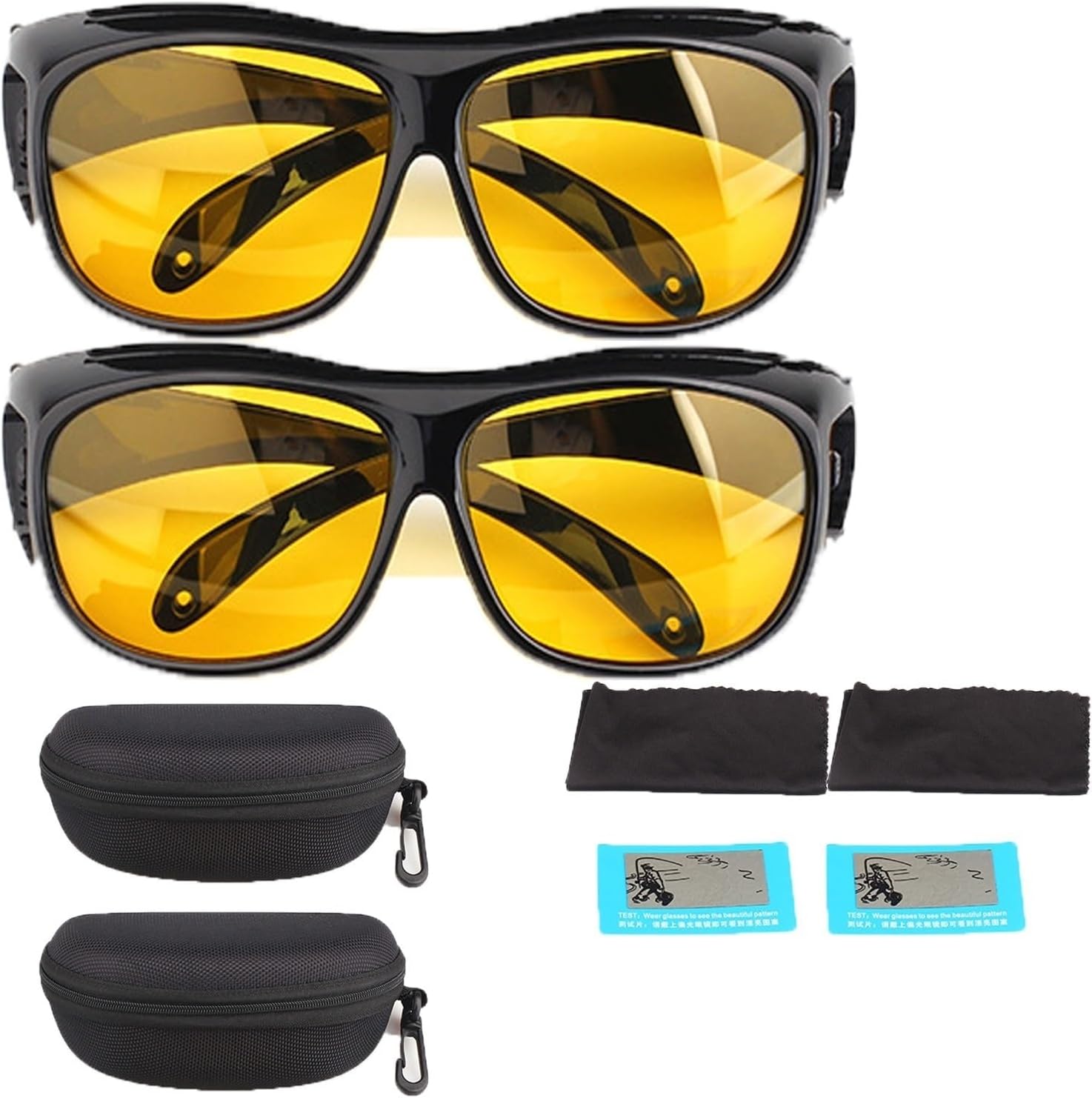 Amazon.com: Sherum Nightglo Glasses, Anti Glare Night Driving Glasses ...