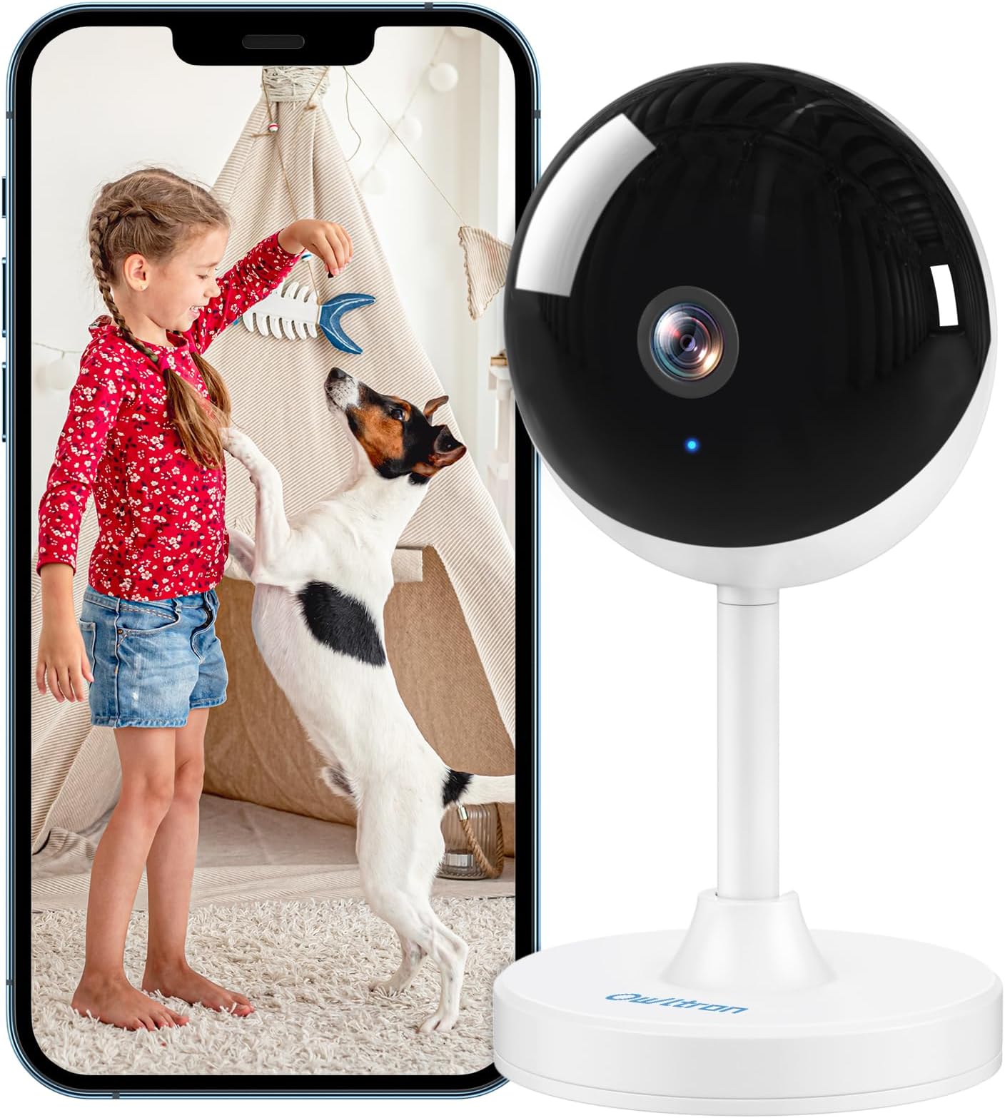 Amazon.com : owltron Indoor Security Camera 2K, 2.4GHz WiFi Cameras for ...