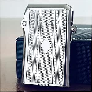Amazon.co.jp: Luxury Premium Lighter - Brass Refillable Soft Frame ...