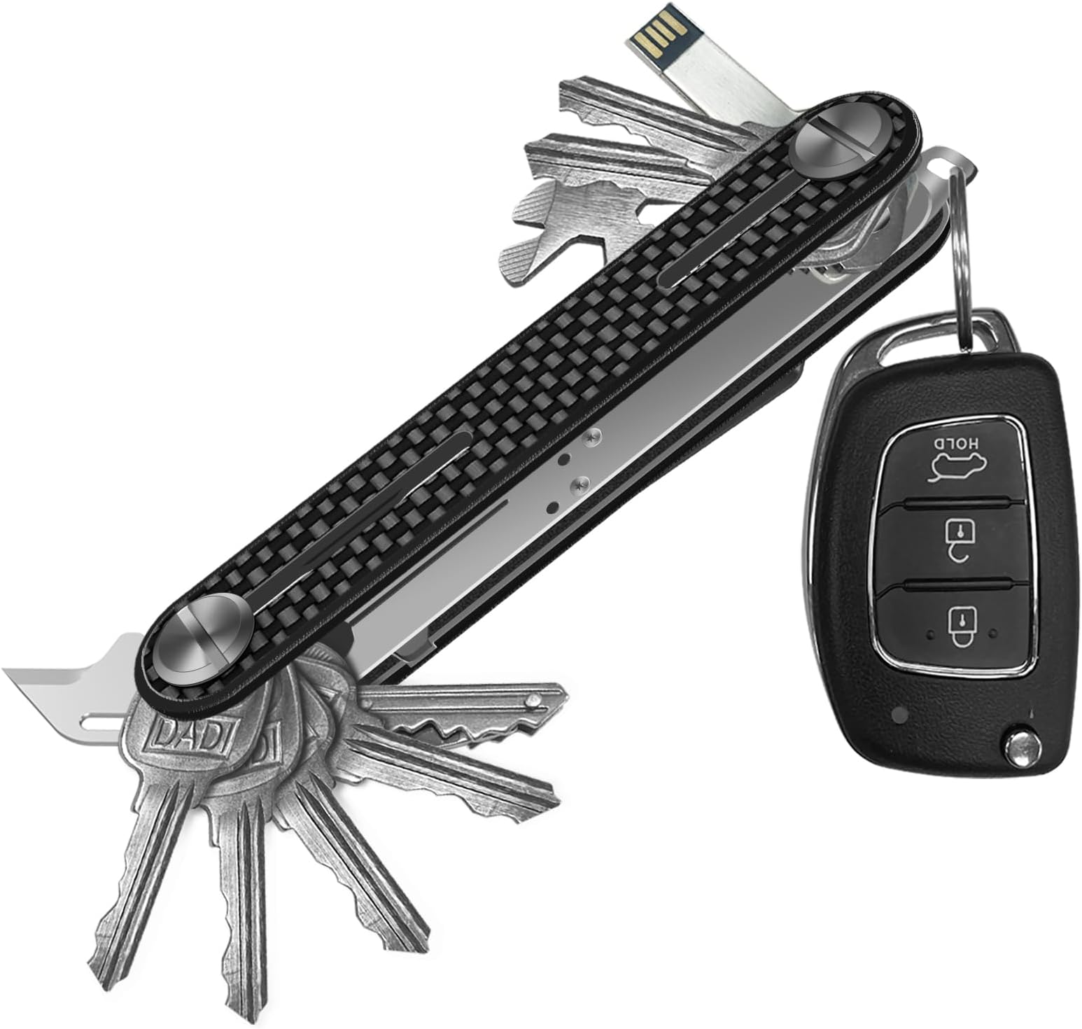 KEYSMART Key Holder for Keychain Key Ring - Compact Key Organizer Key ...