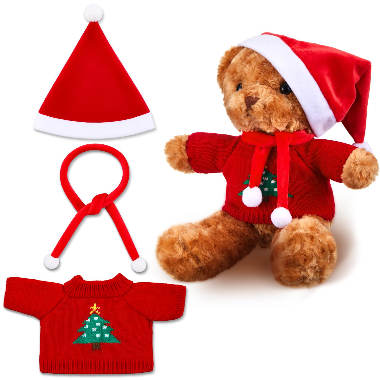 12-16 Inch Bear Costume Set 3 Christmas Crochet Pattern, Christmas ...