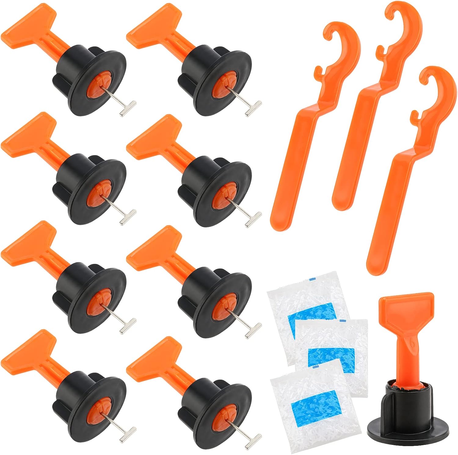Mukchap 150 Pcs Tile Leveling System Kit Reusable Tile Leveler For Building Ceramic Wall Floor