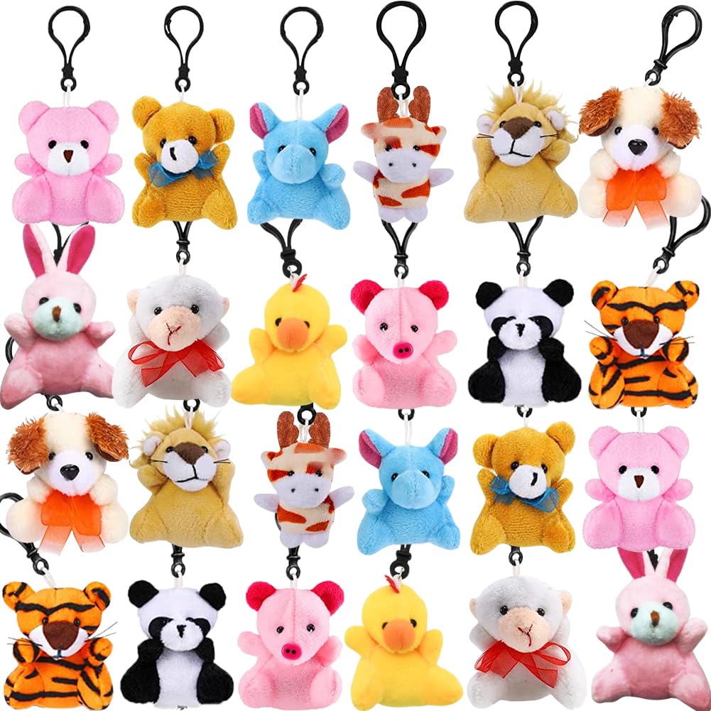 Amazon.com: CAMIRUS 24Pack Mini Plush Animal Toys, Cute Small Stuffed ...