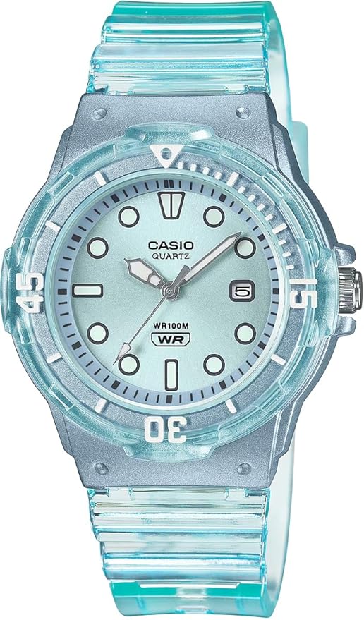 Amazon.co.jp: [カシオ] CASIO アナログ 腕時計 LRW-200HS-2EV レディース キッズ チープカシオ クリアターコイズ 海外モデル [並行輸入品] : ファッション