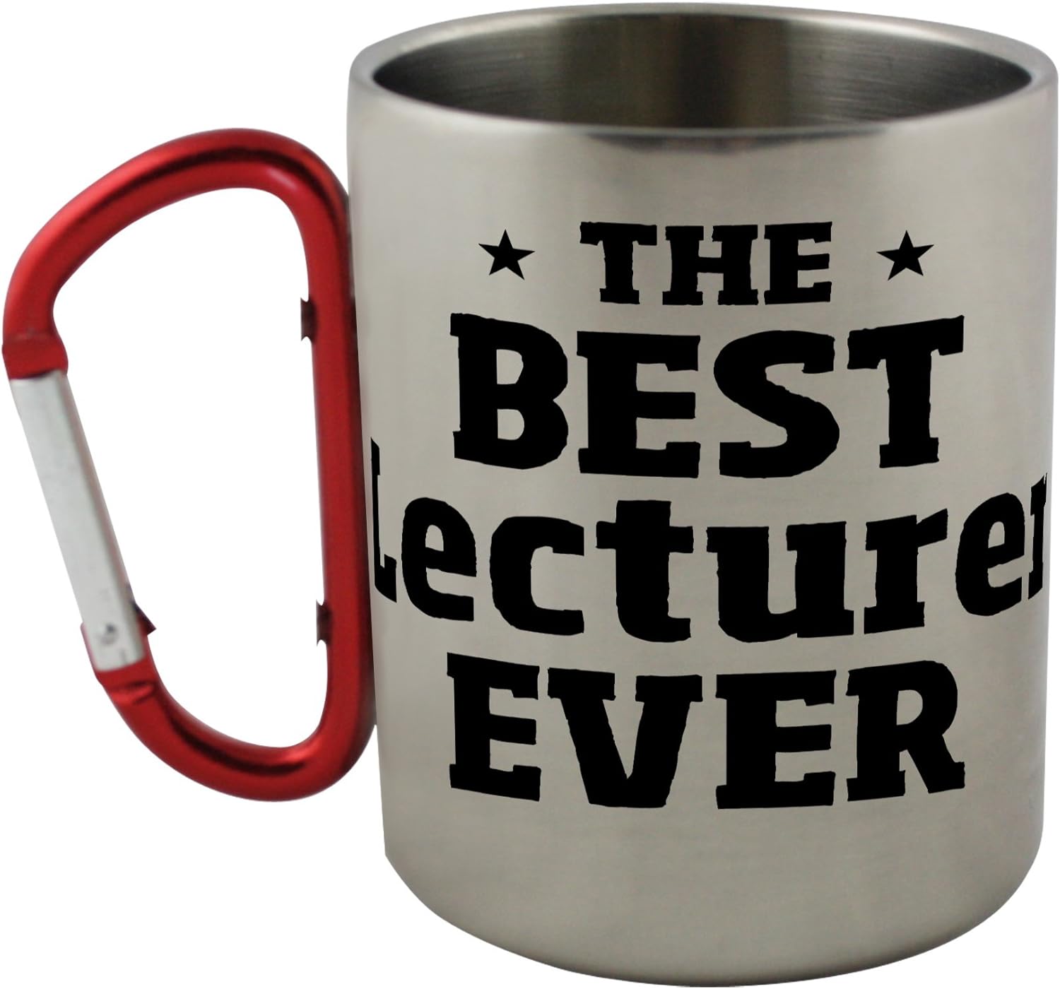 Amazon.com: Stainless steel mug with carabiner handle with THE BEST ...