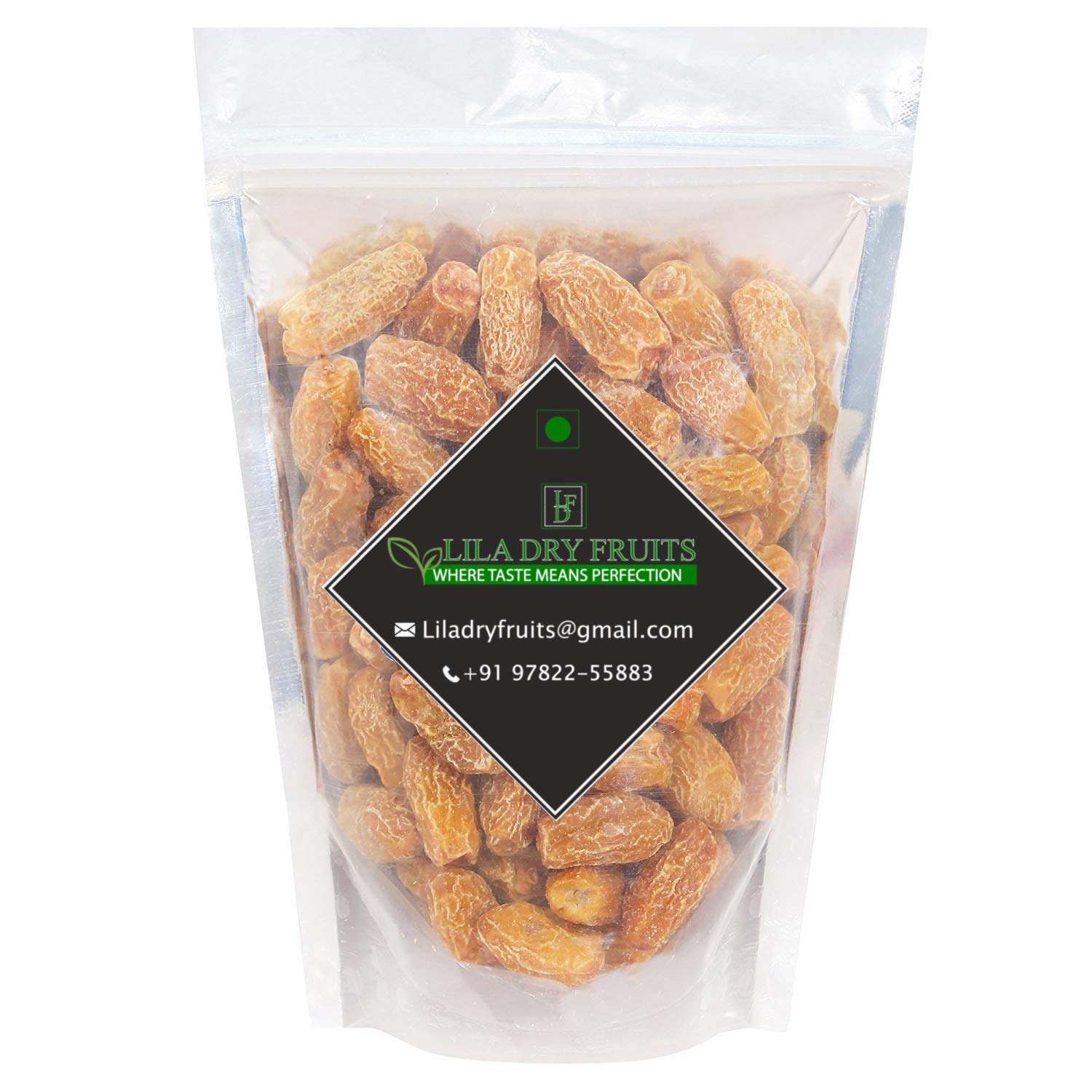 LDF Fresh Yellow Dry Dates Khajur Khajoor, Medium Grade Size, 1kg ...