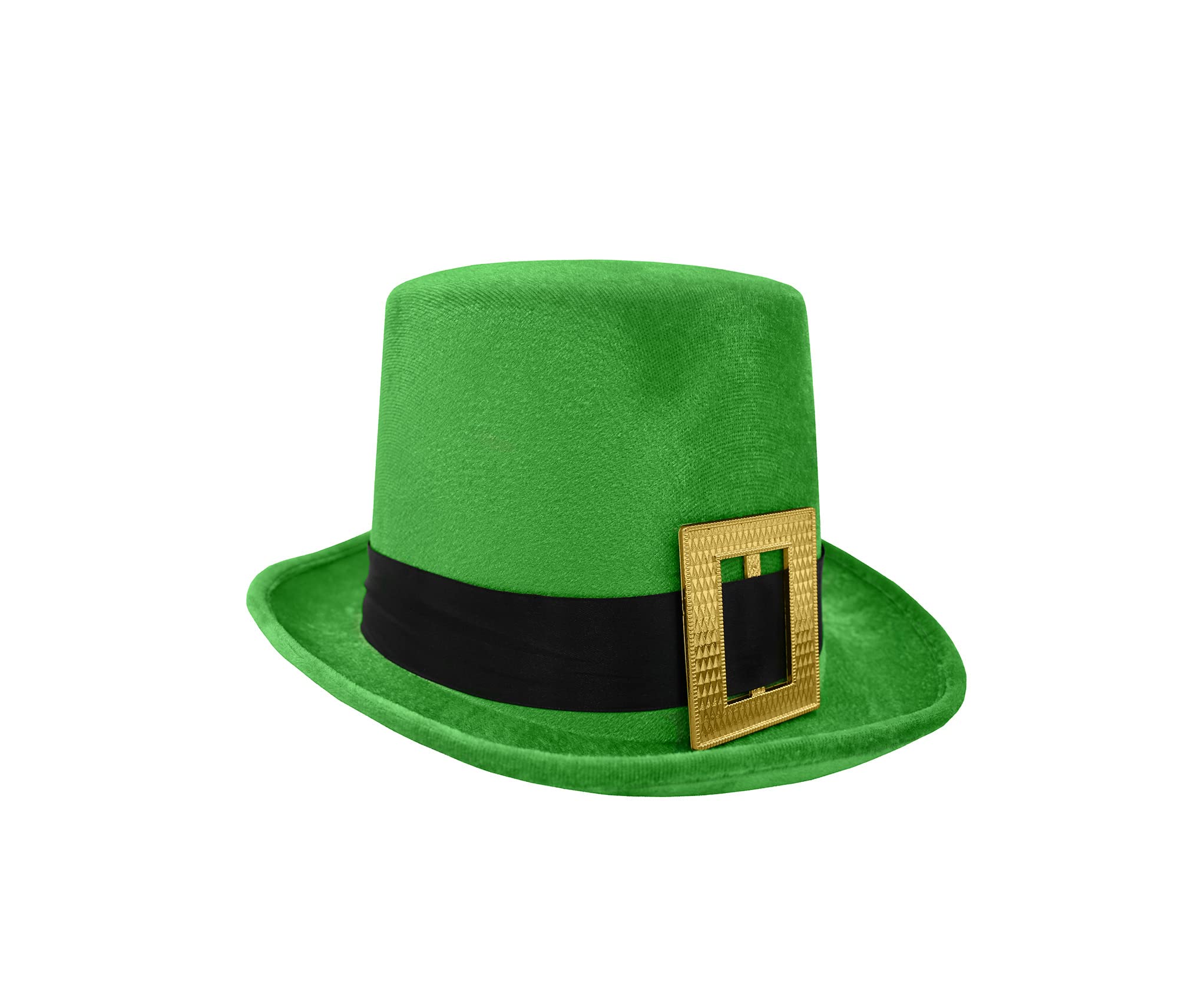 Amazon.com: Nicky Bigs Novelties Adult Deluxe Green Leprechaun Top Hat ...