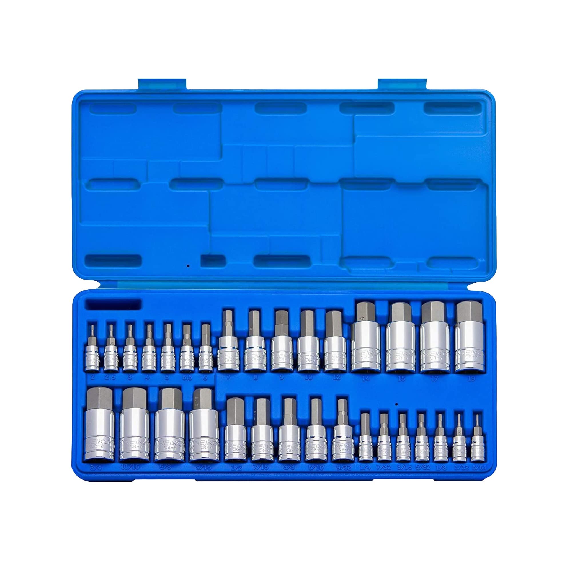 Buy NEIKO 10288A Allen Hex Bit Socket Set 32 Piece SAE And Metric buy-neiko-10288a-allen-hex-bit-socket-set-32-piece-sae-and-metric