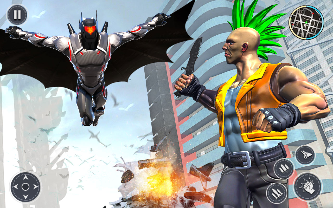 Bat Hero Robot - Bat Robot Game - Bat Robot Fighting - Robot Batmann ...