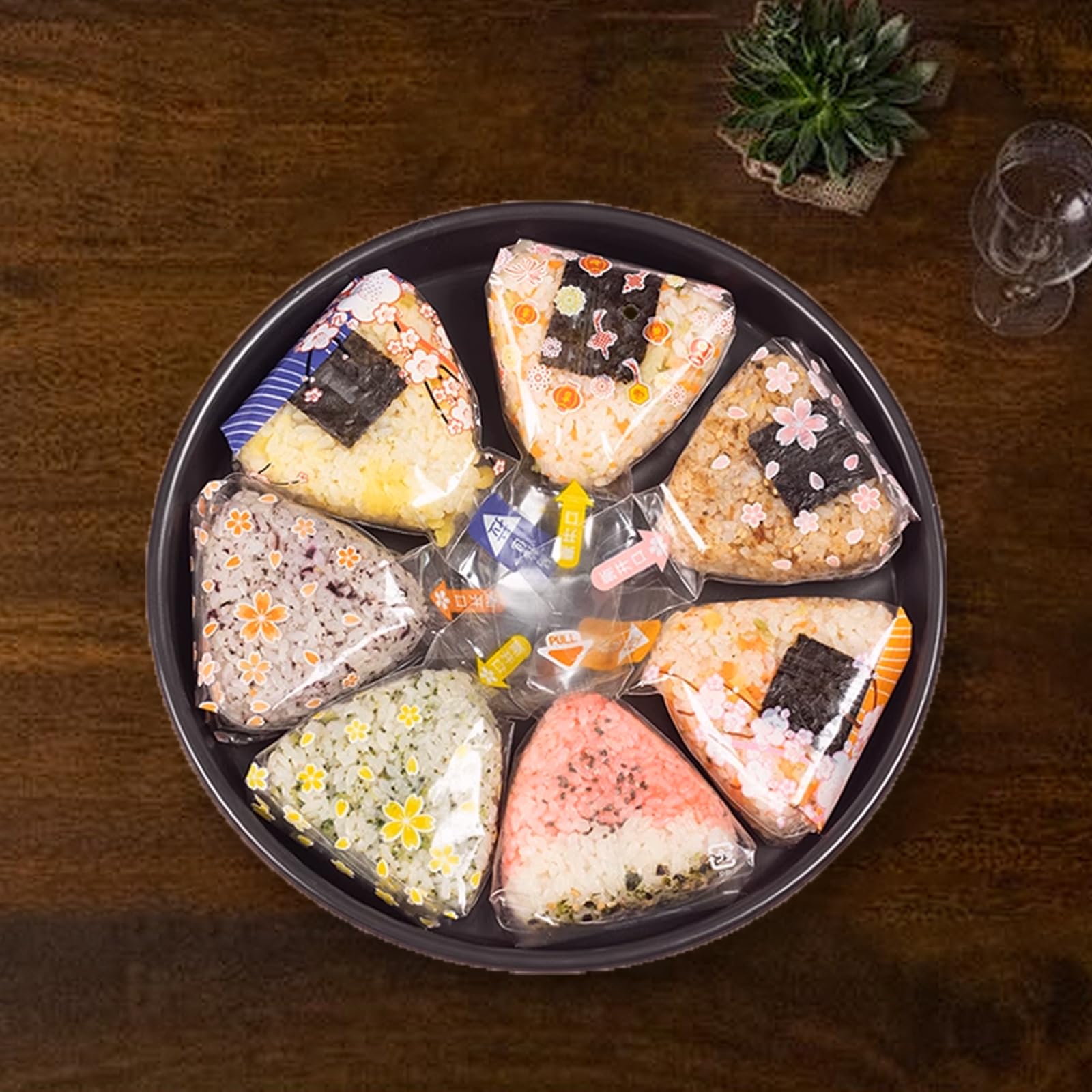 Snapklik.com : Wanaiha Onigiri Wrappers Triangle Plastic Rice Balls ...