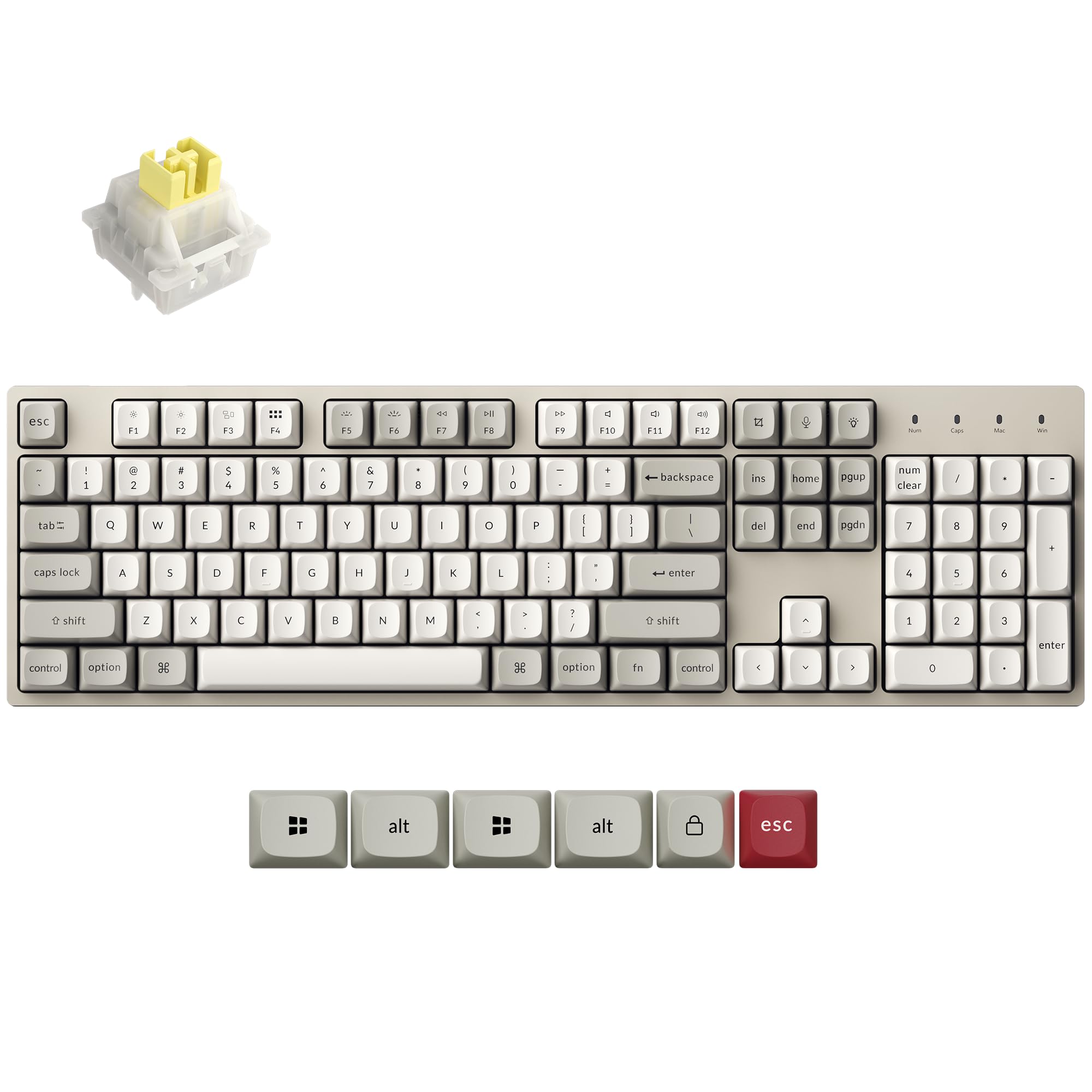 Keychronc2 Pro Wired Mechanical Keyboard With 8k Hz Polling Rate ...