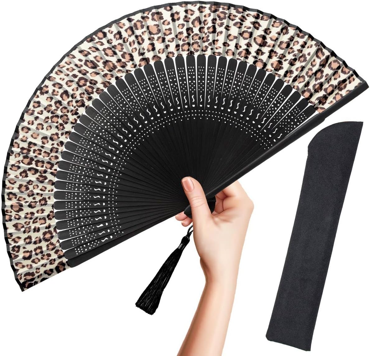 Amazon.com: OMyTea Folding Hand Fan for Women - Foldable Chinese ...