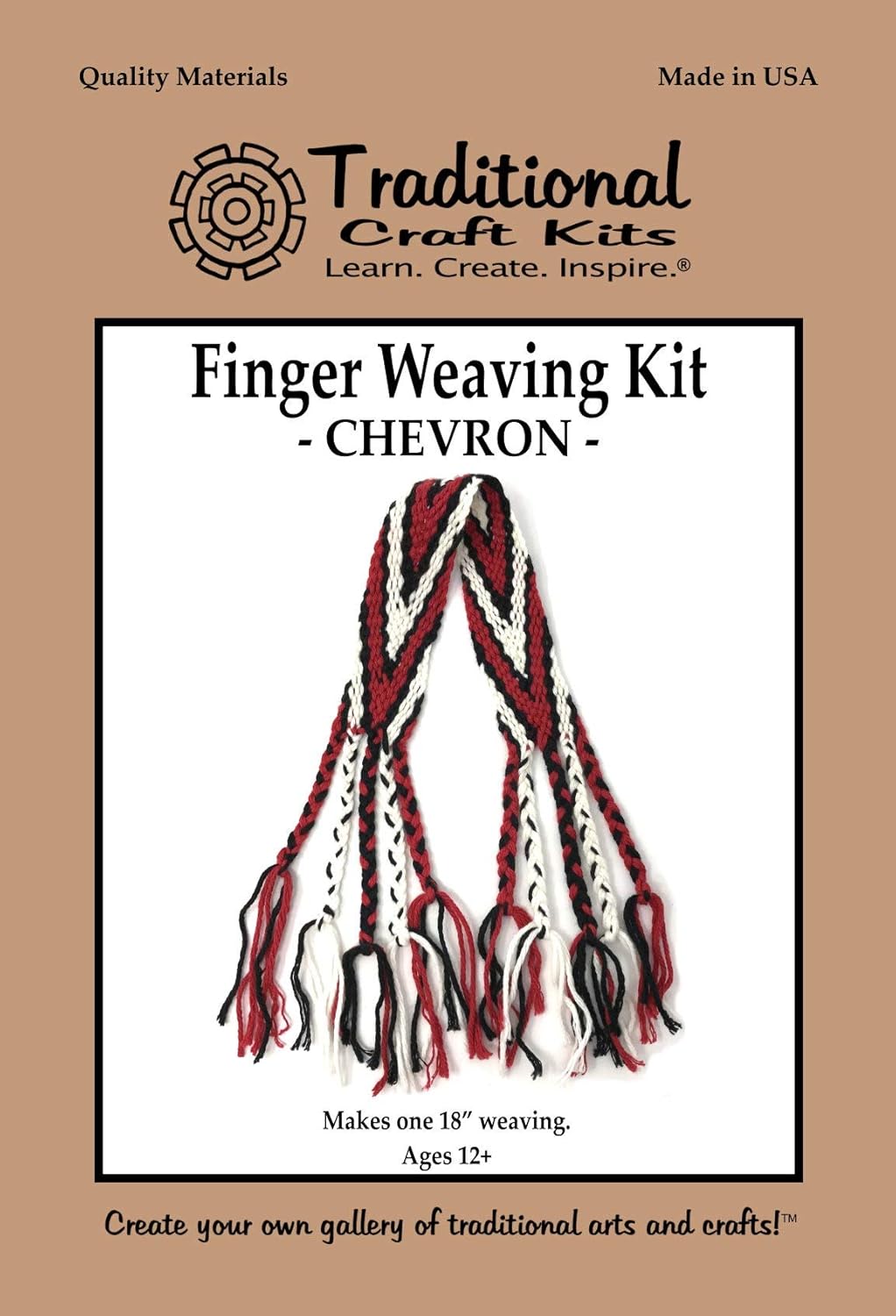 Amazon.com: Traditional Craft Kits Finger Weaving Kit (Chevron ...