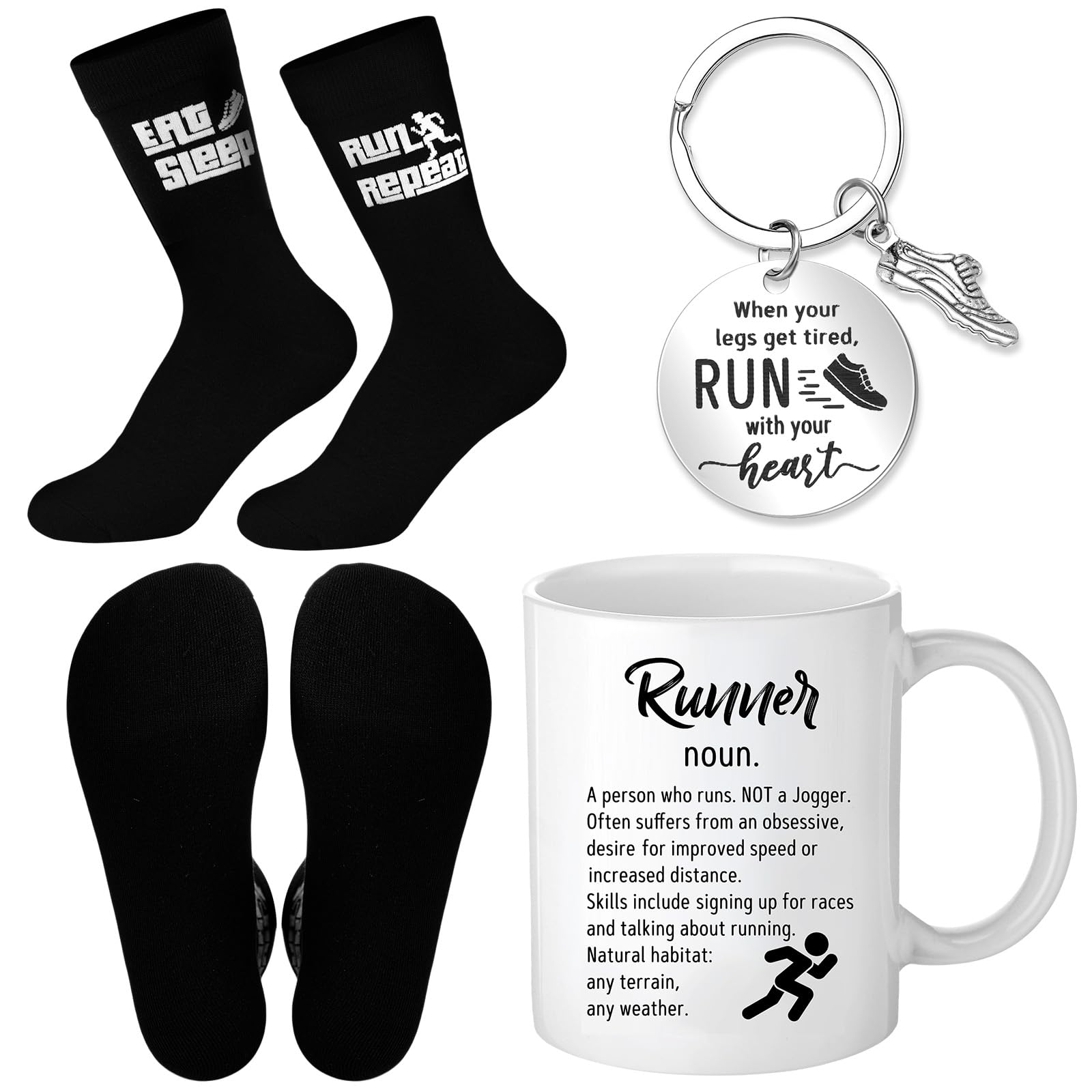 Amazon.com: Teenyyou 3 Pcs Cross Country Running Gifts 11.2 oz Runner ...