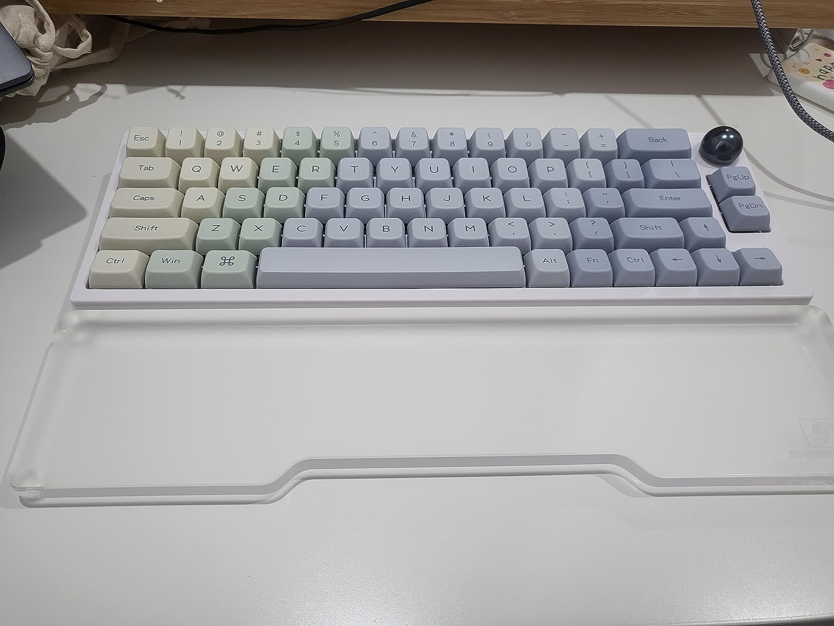 SELORSS Acrylic Keyboard Wrist Rest 98-Key Mechanical Keyboards ...