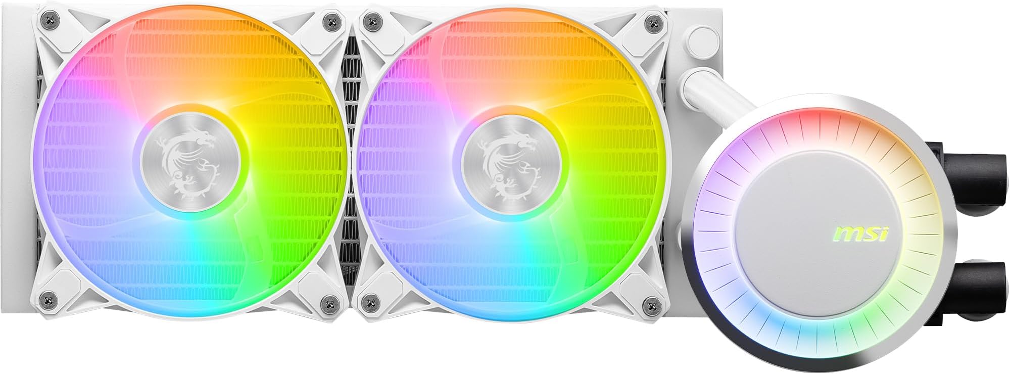 MSI MAG CORELIQUID E240 WHITE CPU Liquid Cooler - Enlarged Copper Cold ...