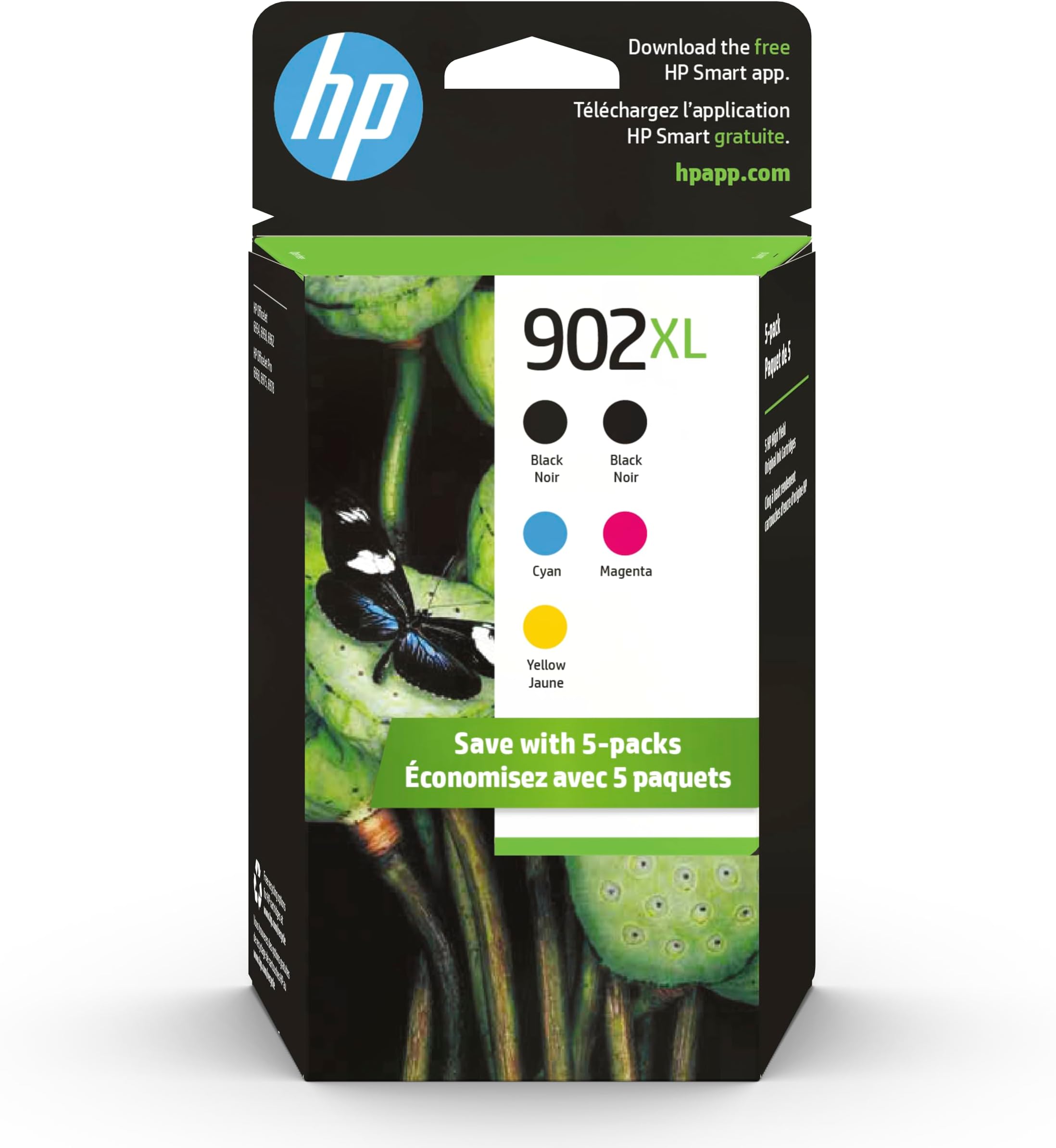 Amazon.com: HP Original 962XL Black, Cyan, Magenta, Yellow High-Yield ...