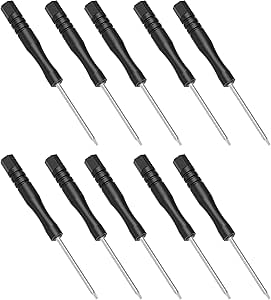 FOCMKEAS 10PCS T2 Mini Torx Screwdrivers, 80mm（3.15") Torx Driver Star ...