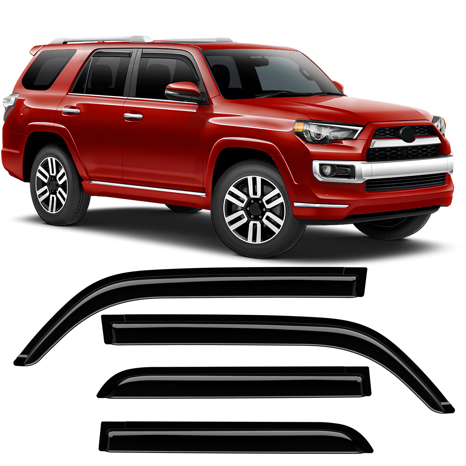 Amazon.com: ISINLASSO in-Channel Extra Durable Rain Guards for Toyota ...